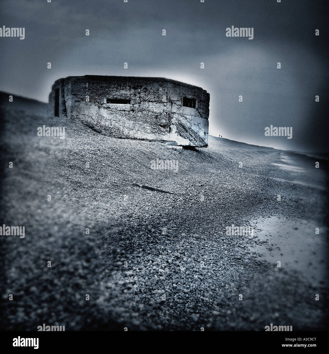 pill box Salthouse beach Norfolk Stock Photo - Alamy