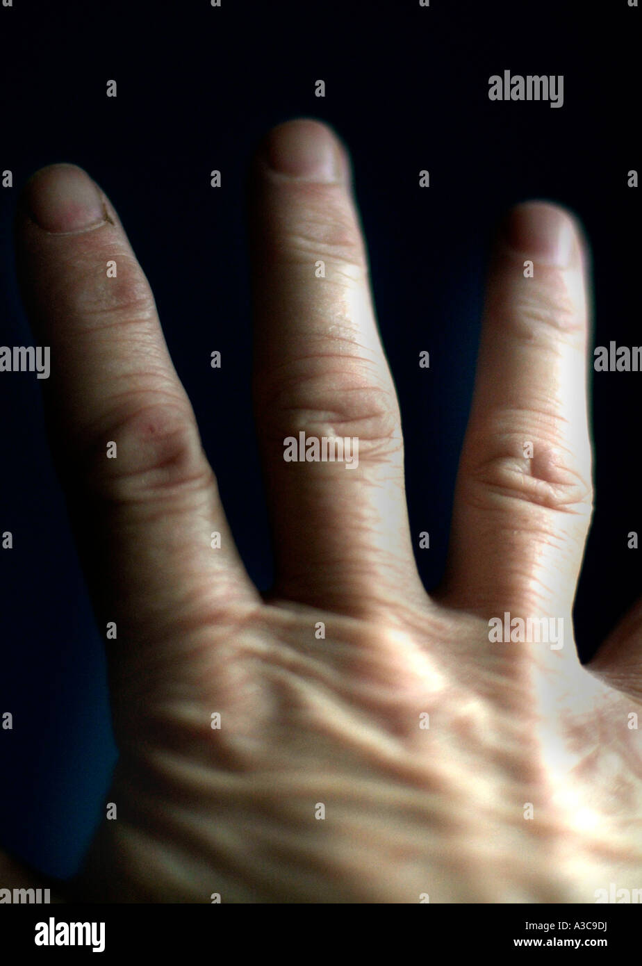 Three outstretched fingers hi-res stock photography and images - Alamy