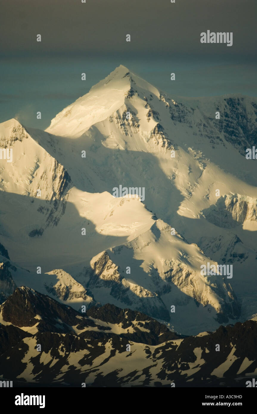 SOUTH GEORGIA ISLAND, Scotia Sea, Antarctica, Dawn on Mount Paget ...