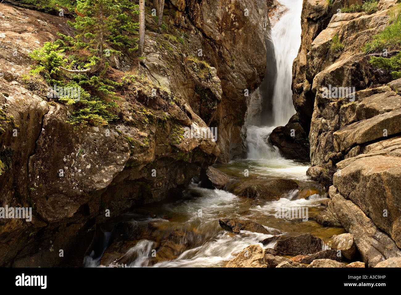 Chasm Falls Rocky Mountain National Park Stock Photo - Alamy