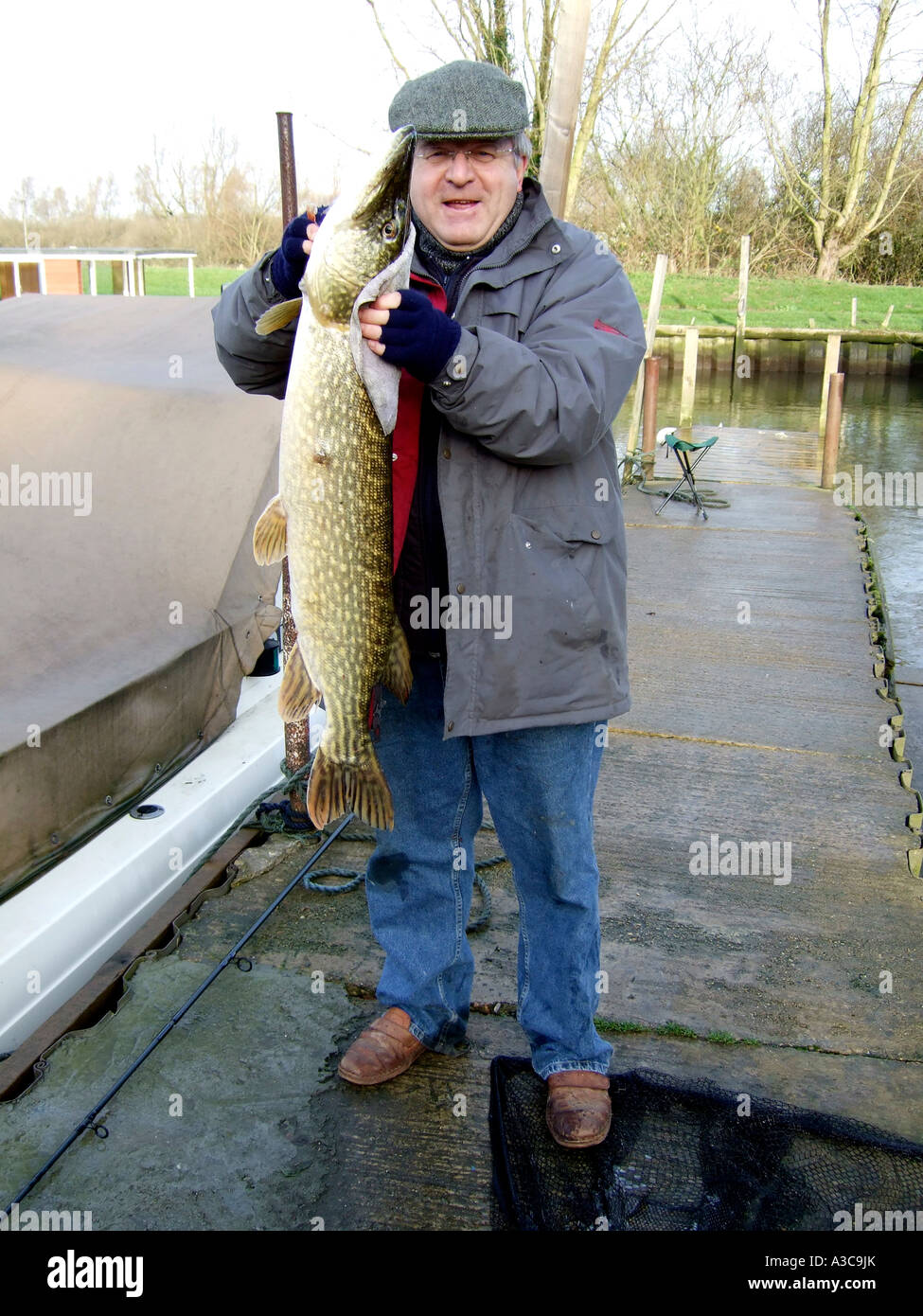 man with pike Stock Photo - Alamy