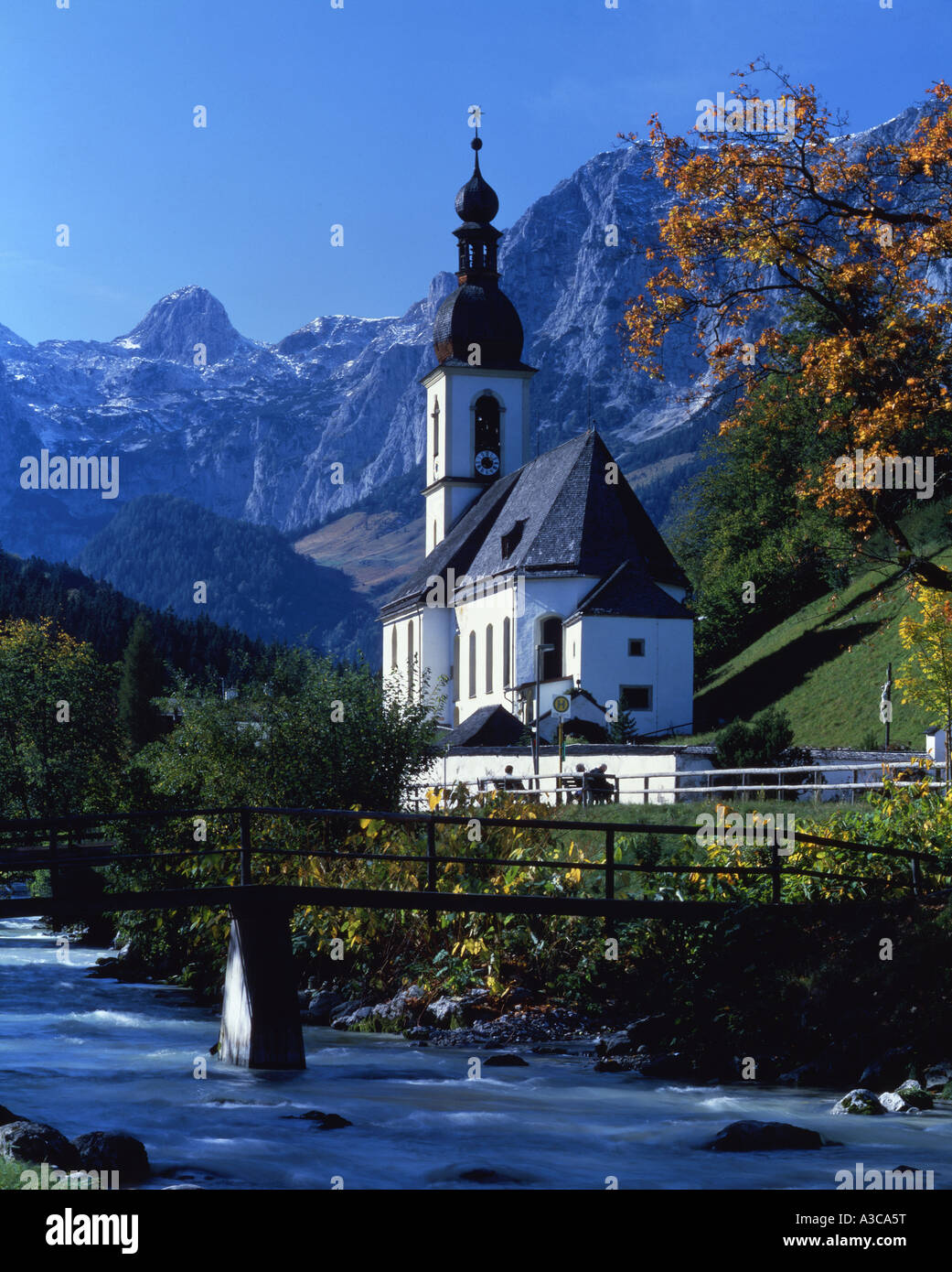 Church in Ramsau, Germany Stock Photo - Alamy