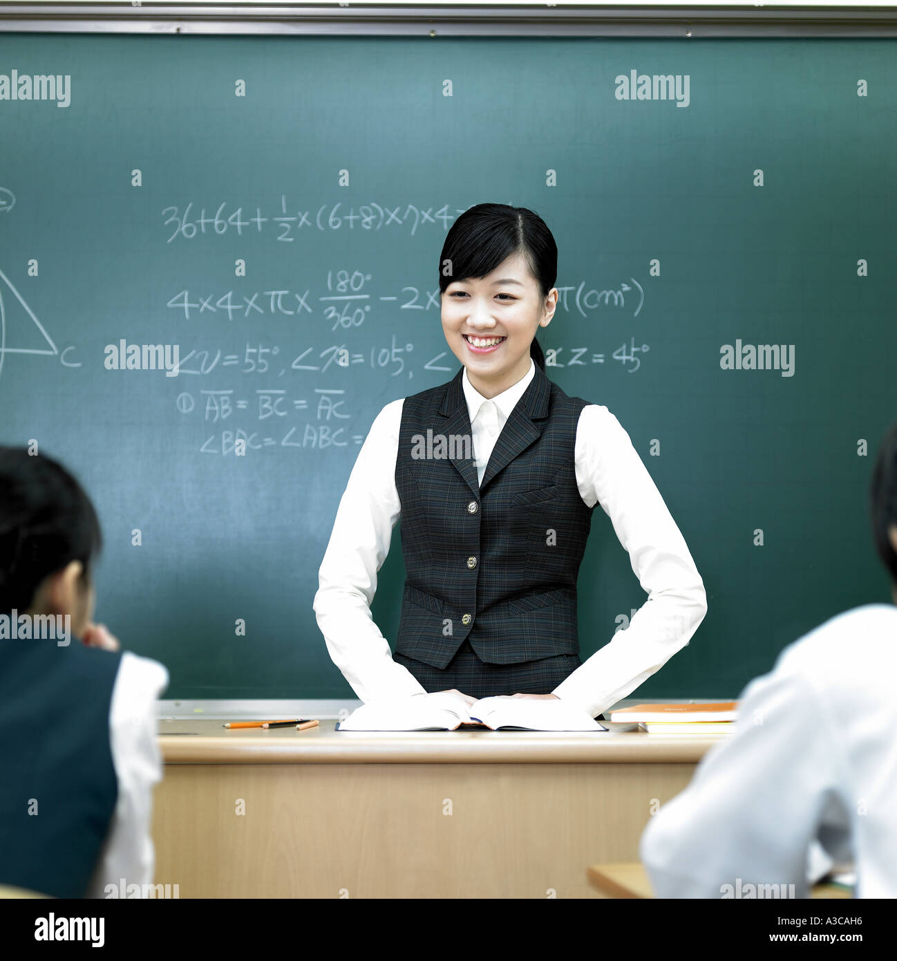 Students in the maths class Stock Photo - Alamy