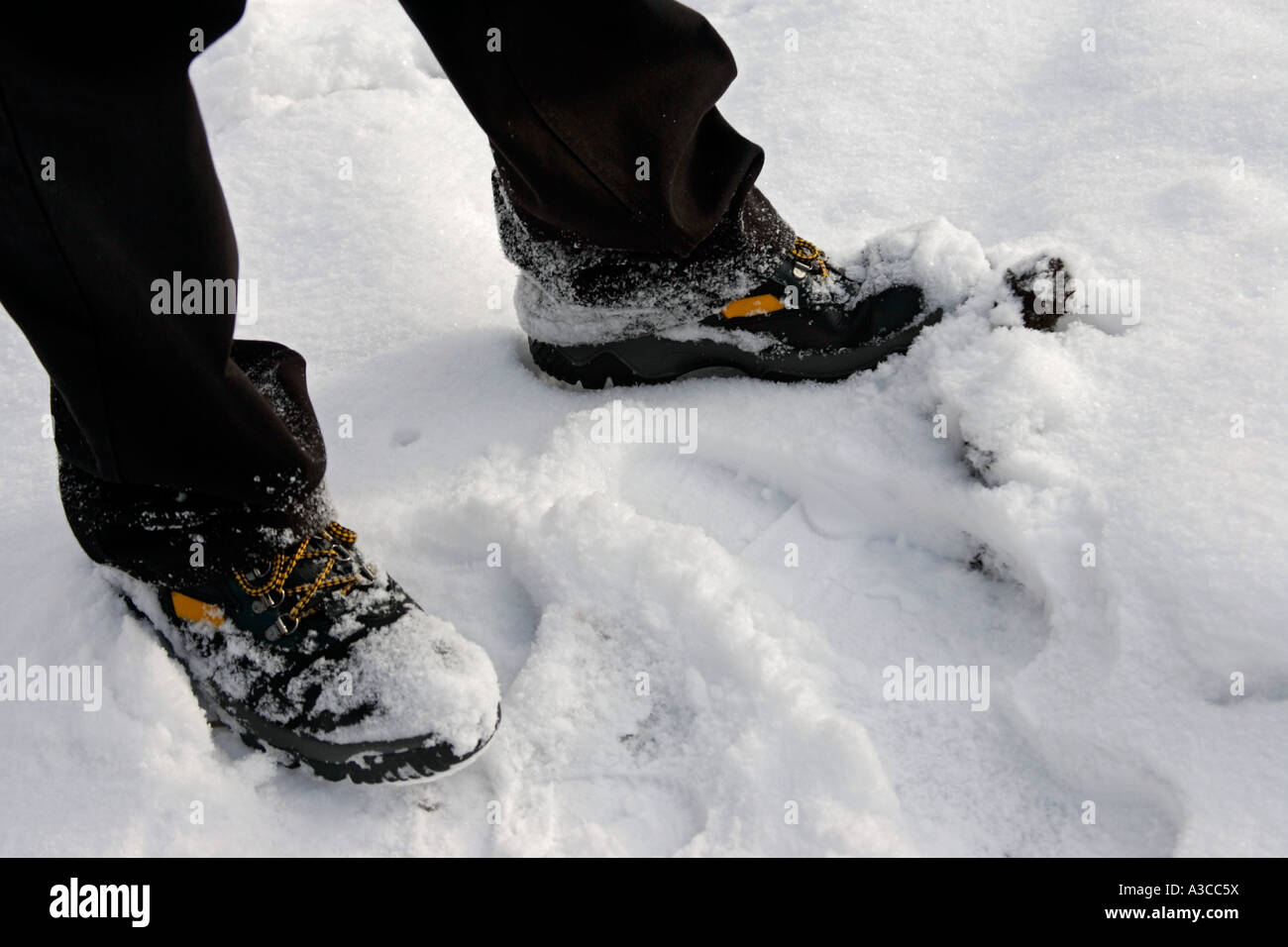shoe snow covered Stock Photo - Alamy
