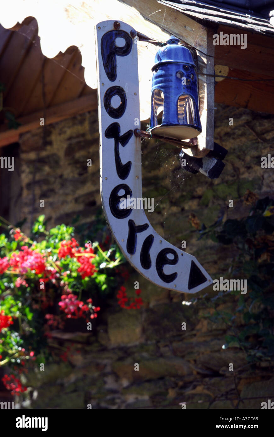 Pottery shop sign Stock Photo - Alamy