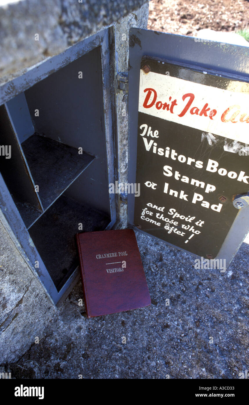 Cranmere Pool Letterbox Dartmoor Devon England Stock Photo - Alamy