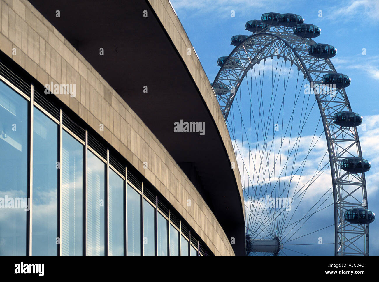 Festival Hall and London Eye Stock Photo - Alamy