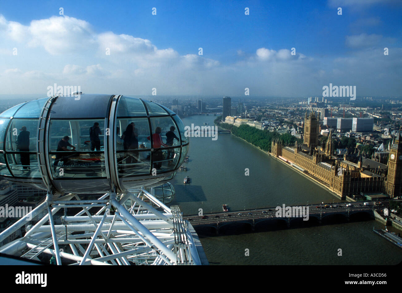 View from the London Eye 2 Stock Photo - Alamy