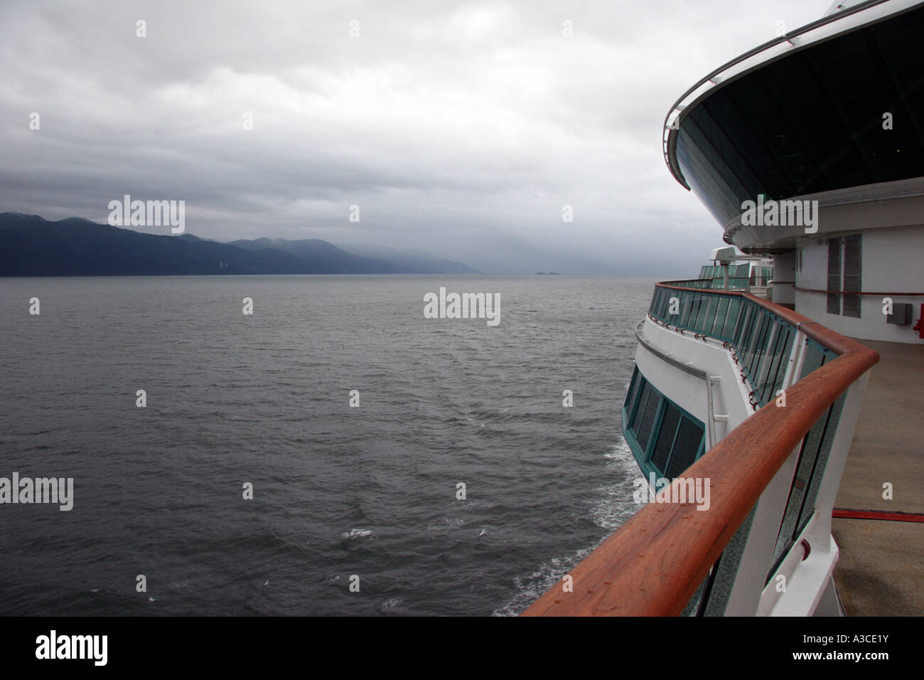 Alaska Cruise ship in the inner passage near Juno; Alaska Stock Photo ...