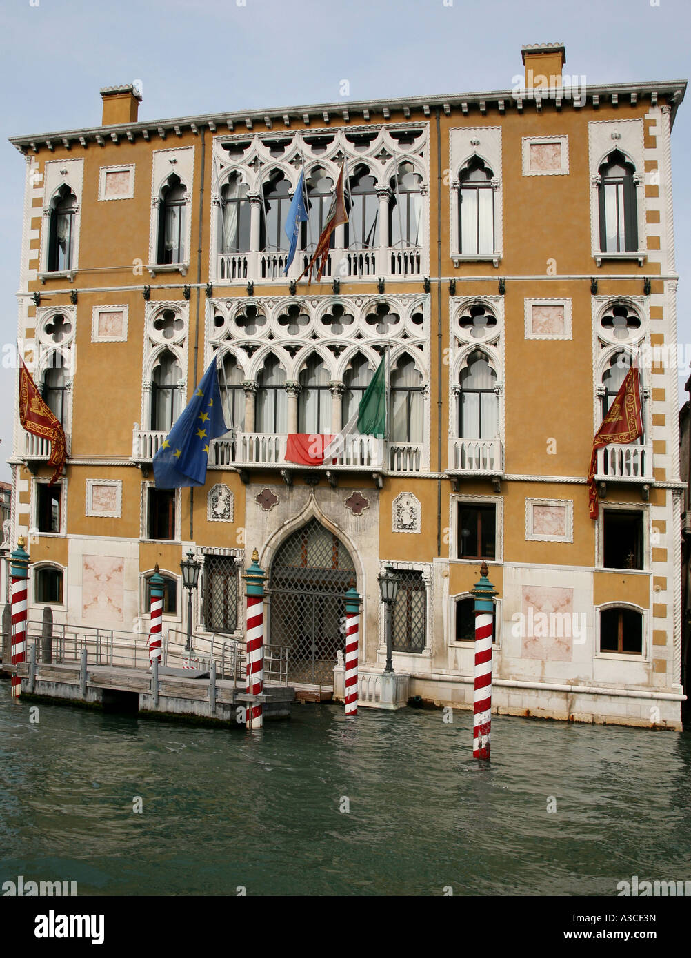 Hotel on the Grand Canal Destination Venice Italy Stock Photo - Alamy