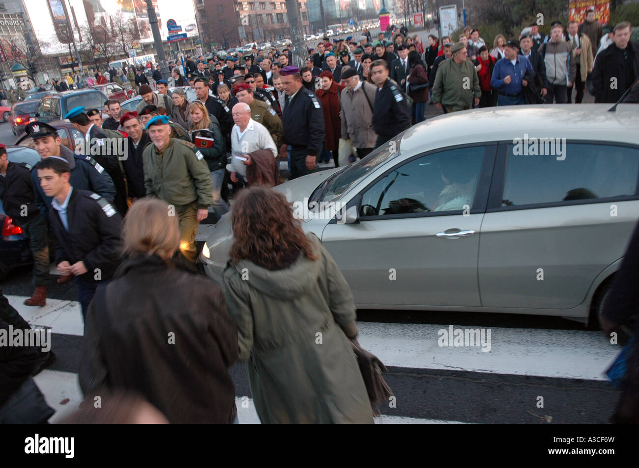 Power breakdown on 17th november 2006 in Warsaw, Poland Stock Photo - Alamy