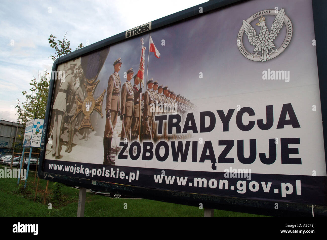 Polish army billboard advertising campaign with sign "Tradition ...