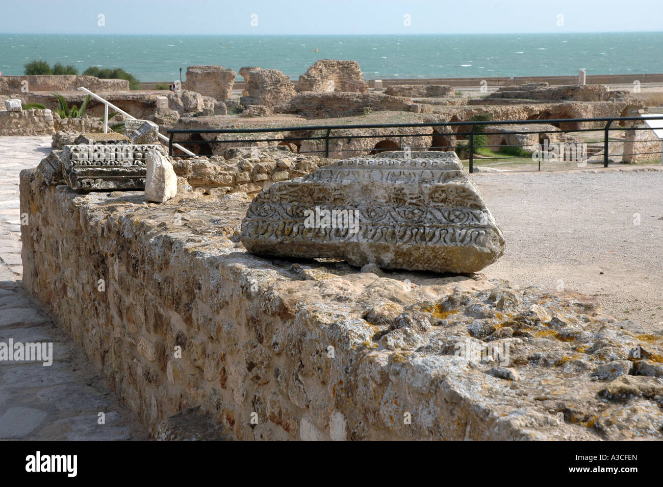 Ruins of Carthage in Tunisia Stock Photo - Alamy