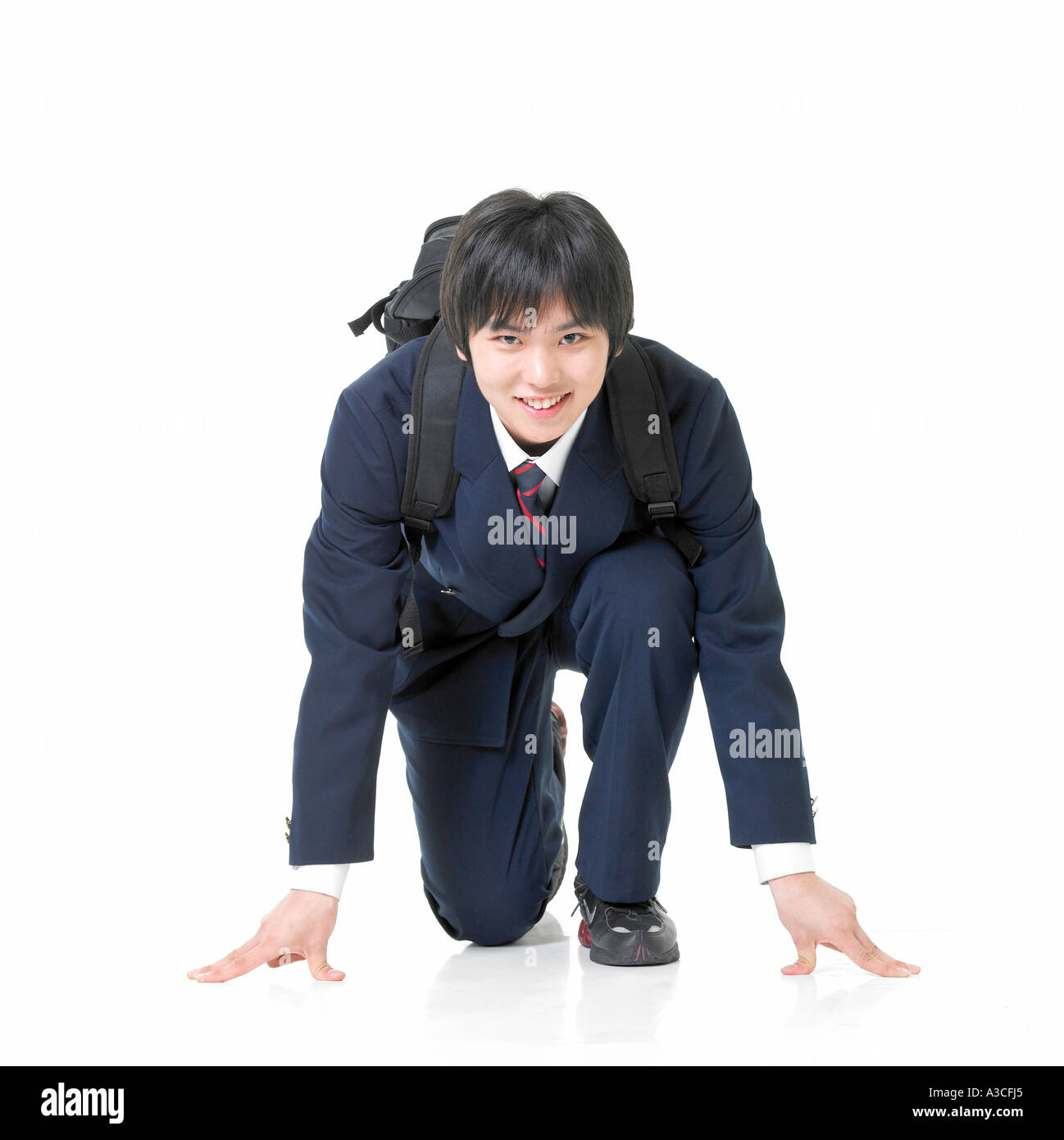 Getting ready for school Cut Out Stock Images & Pictures - Alamy