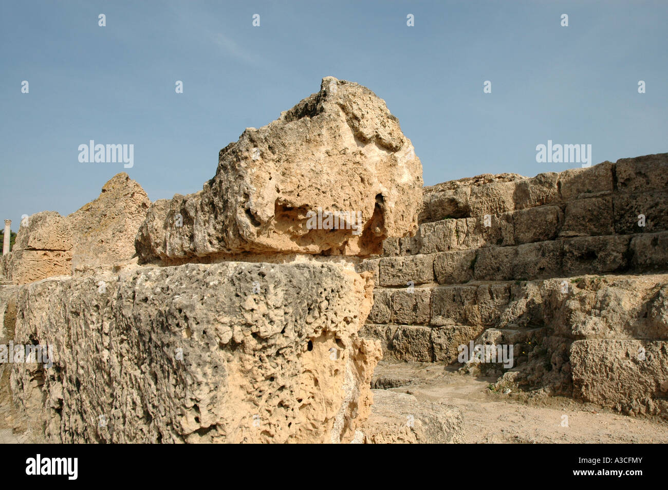 Ruins of Carthage in Tunisia Stock Photo - Alamy