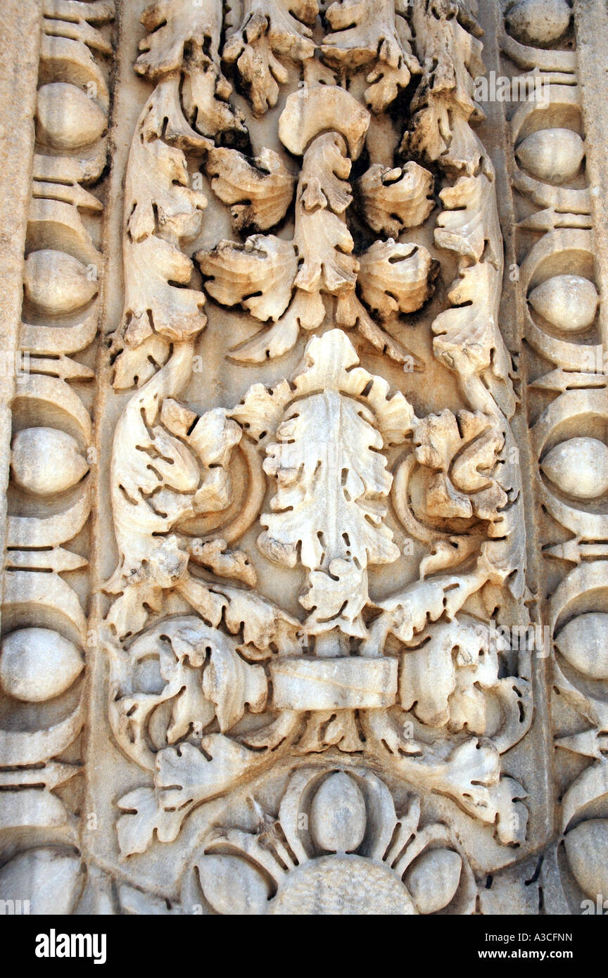 Marble carving at ruins of Carthage in Tunisia Stock Photo - Alamy