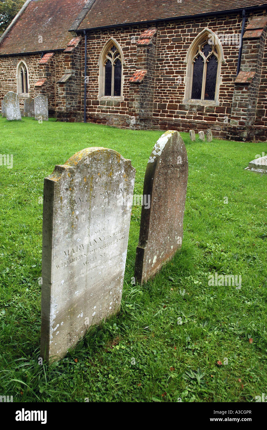St. James the Apostle old church and cemetery in Pulloxhill Stock Photo ...