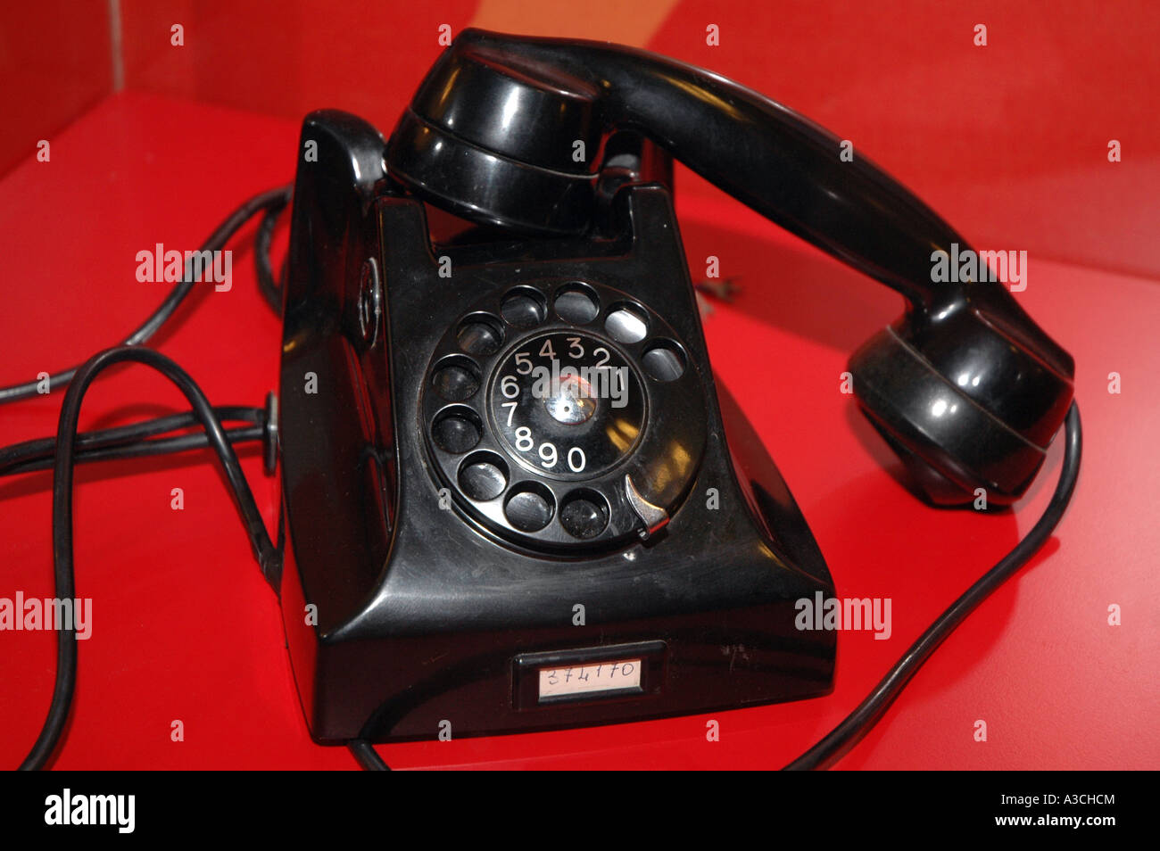 Old type of dial telephone from 1933 Stock Photo - Alamy