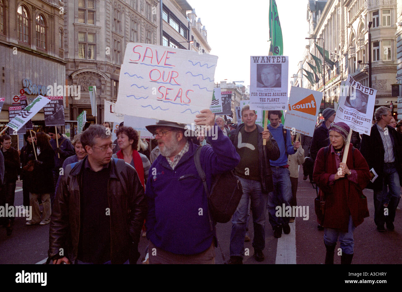 National climate march in London on 4th November 2006 Stock Photo - Alamy