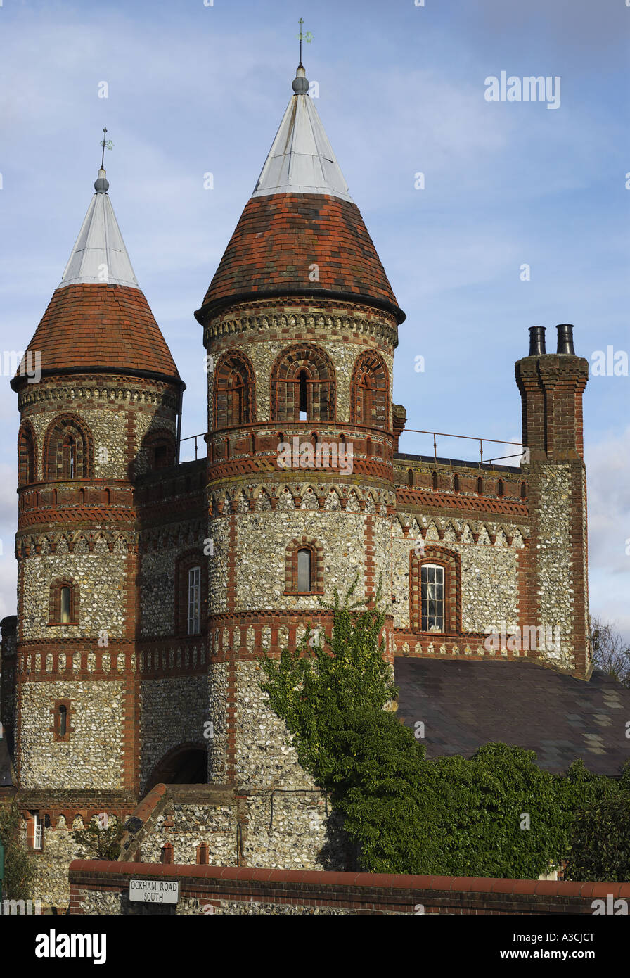 Once the gatehouse and entrance to Horsley Towers East Hortley Surrey ...
