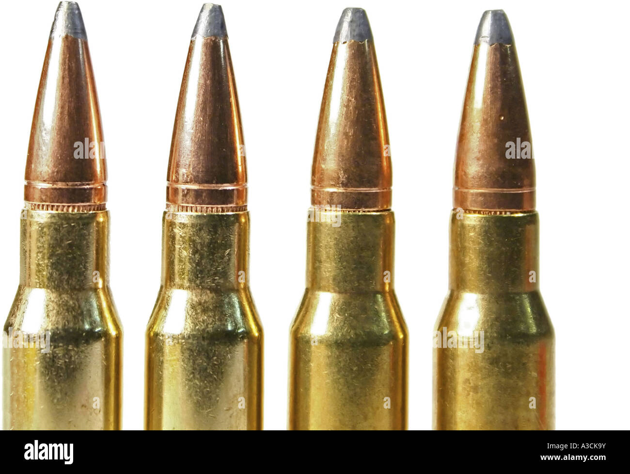 Line of cartridges in increasing sizes Stock Photo - Alamy