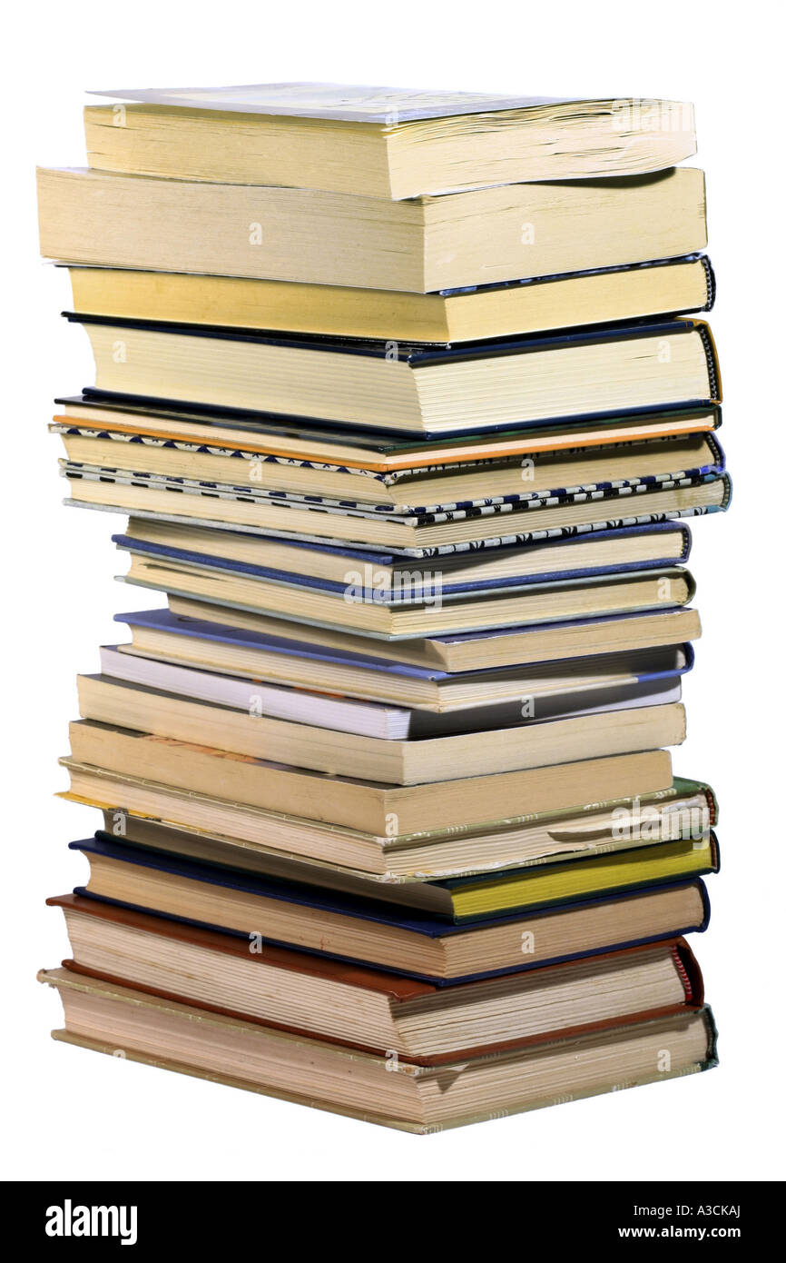 pile of books Stock Photo - Alamy
