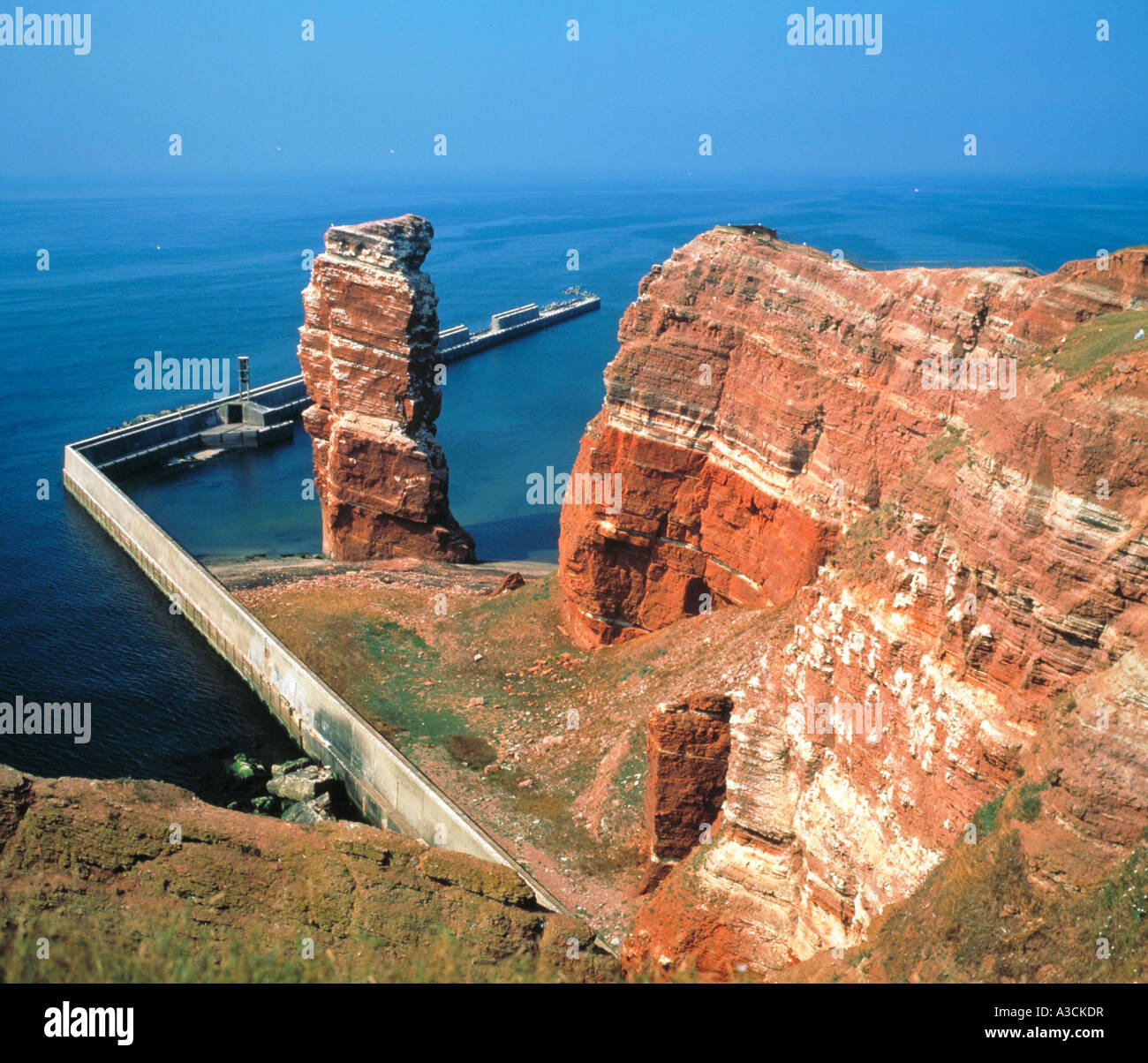 the Lange Anna on Helgoland island, Germany, Schleswig-Holstein ...
