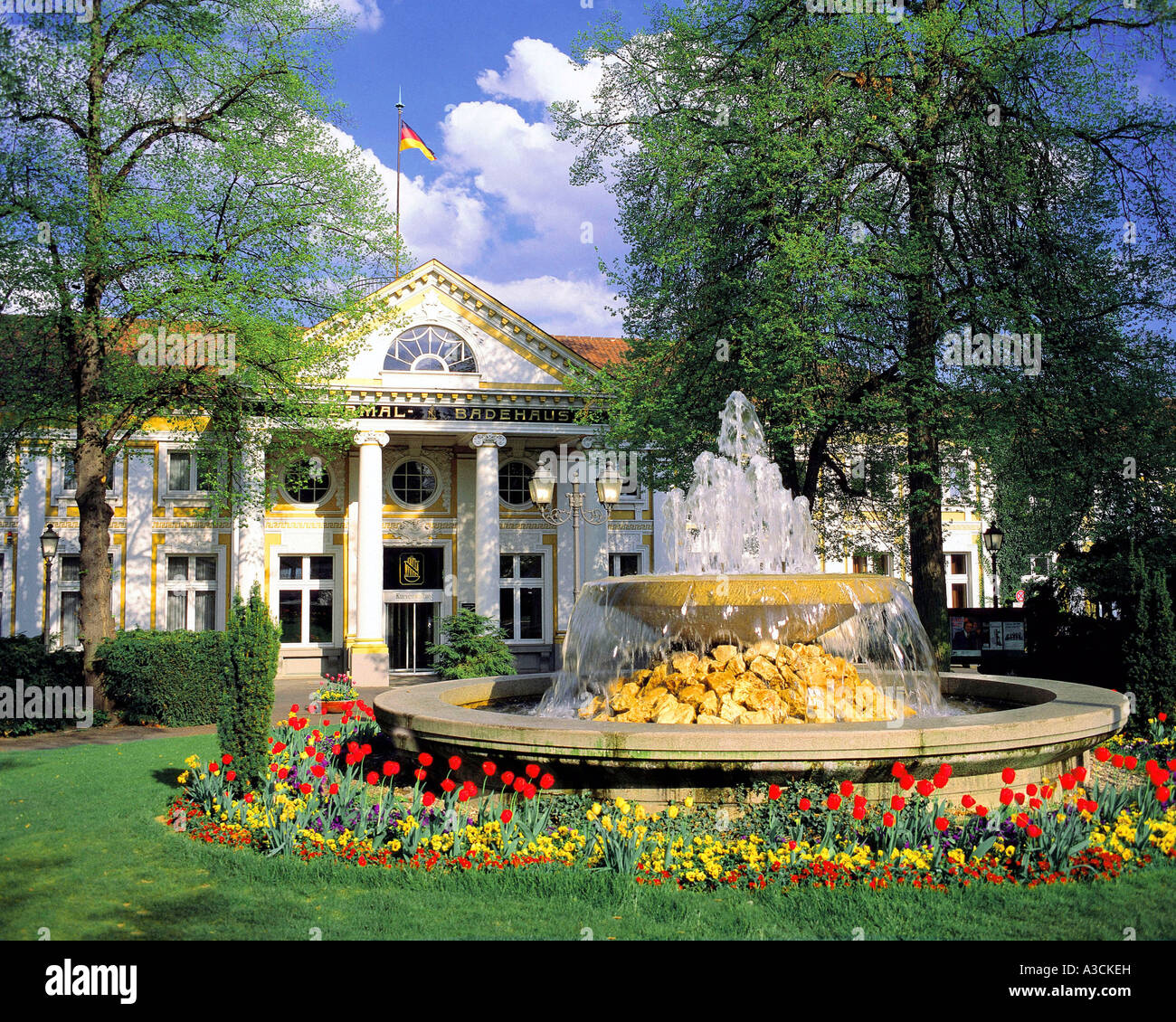 thermal bath house in Bad Neuenahr-Ahrweiler, Germany, Rhineland ...