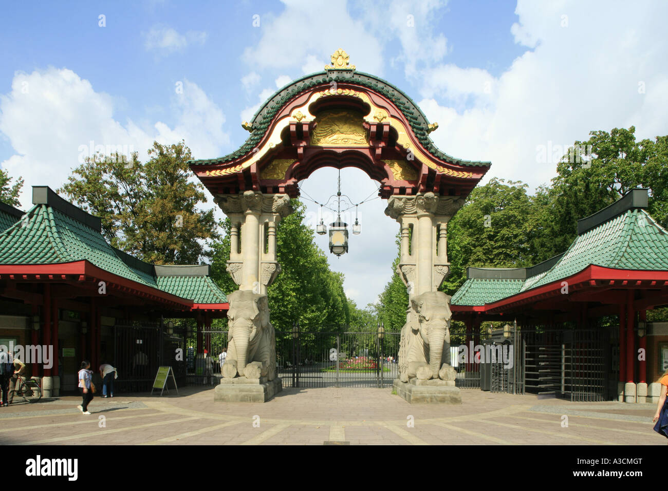 the Elephant Gate at Berlin zoological garden, Germany, Berlin Stock ...