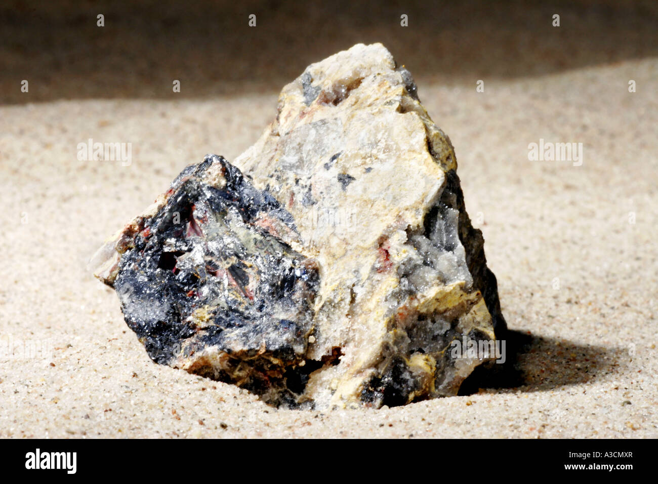 antimonit with quartz Stock Photo - Alamy