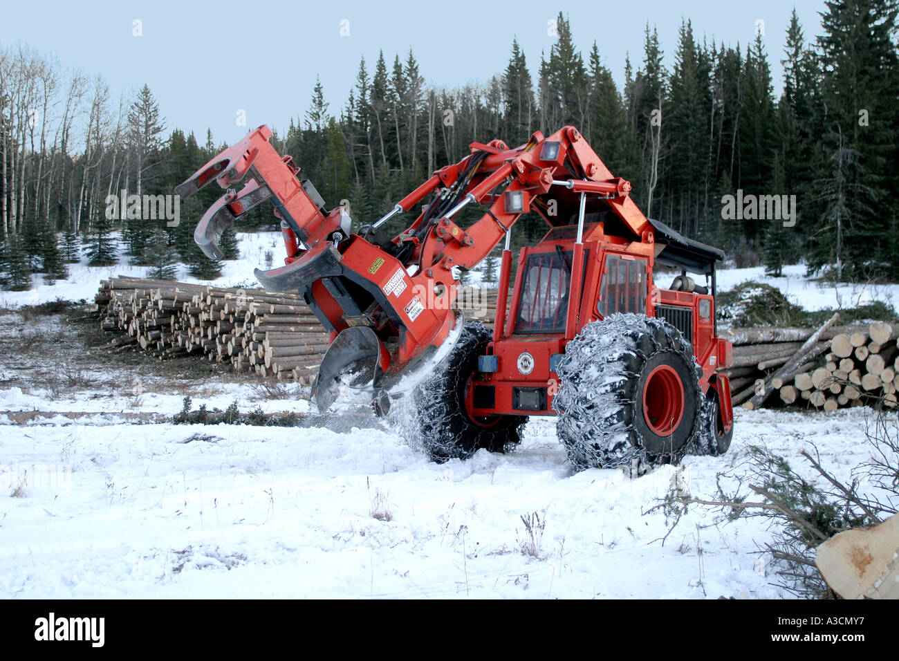 Logging industry Stock Photo - Alamy