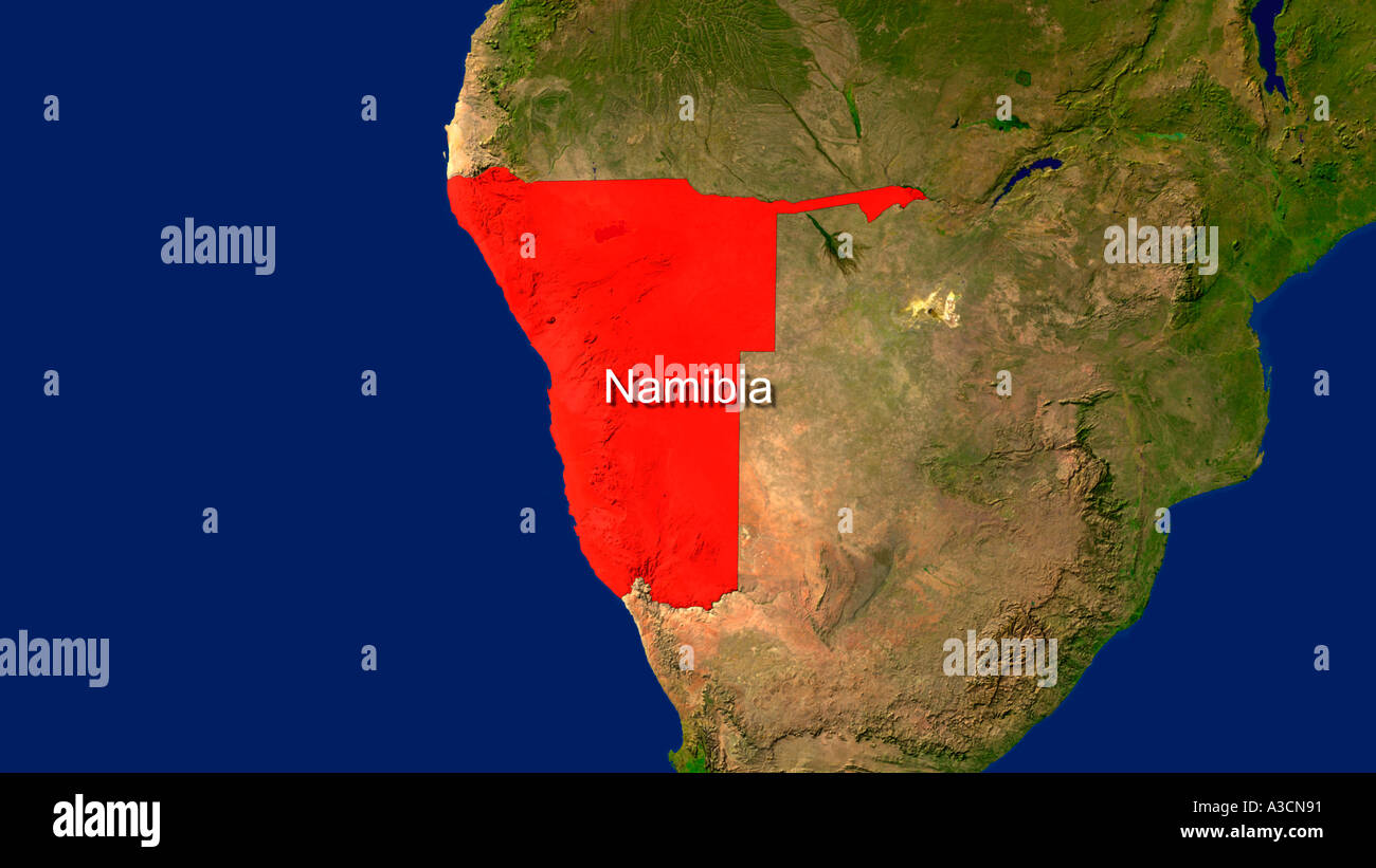 Map satellite geography namibia hi-res stock photography and images - Alamy