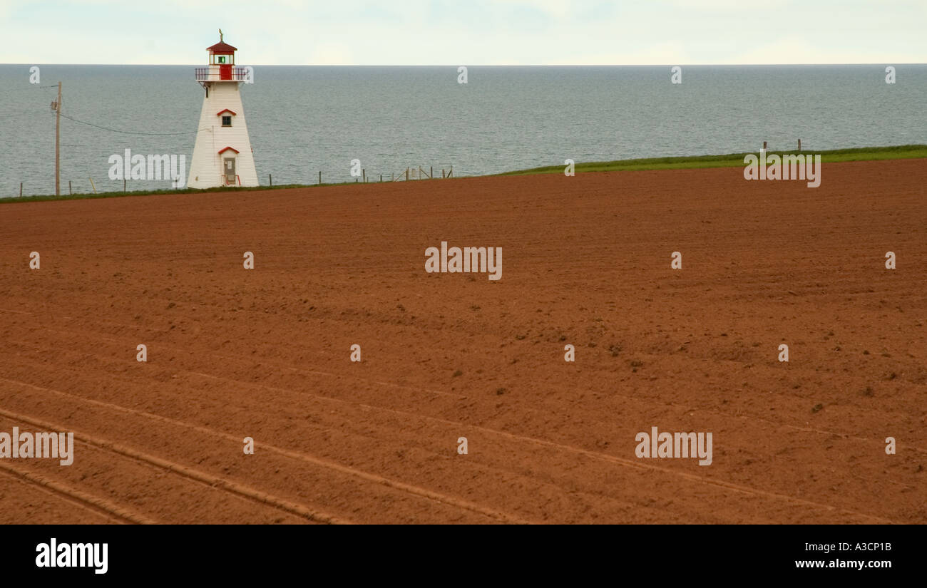 Canada Prince Edward Island Cape Tryon Lighthouse Stock Photo - Alamy