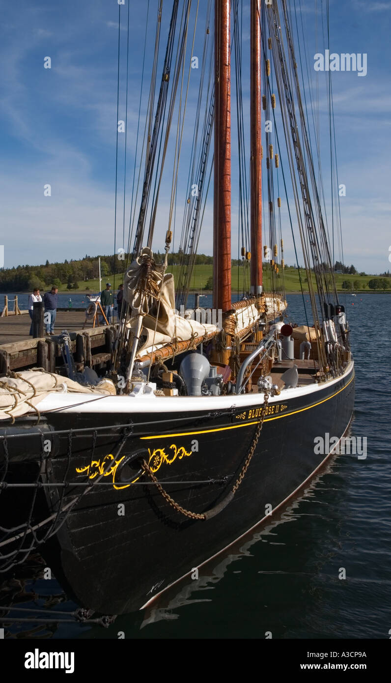Canada Nova Scotia Lunenburg schooner Bluenose II built 1963 replica of ...