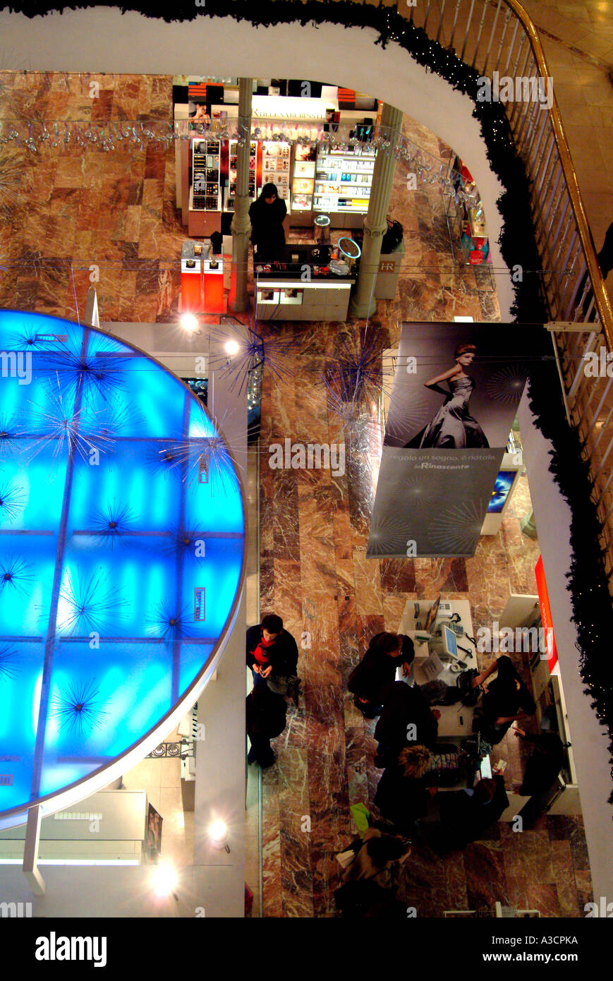 Department Store Rome Italy Stock Photo - Alamy