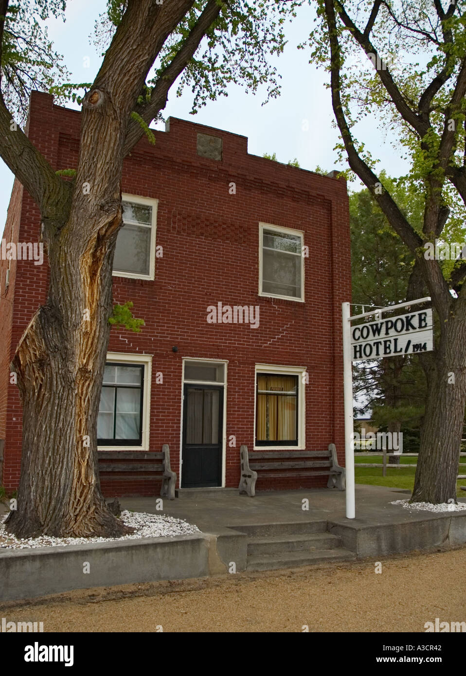 Nebraska Thedford Cowpoke Hotel Stock Photo - Alamy