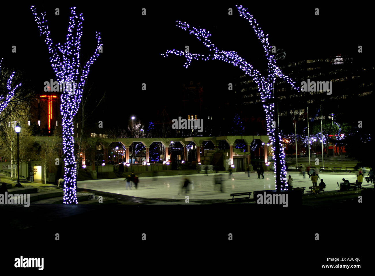 Horizontal Christmas decorations Stock Photo - Alamy