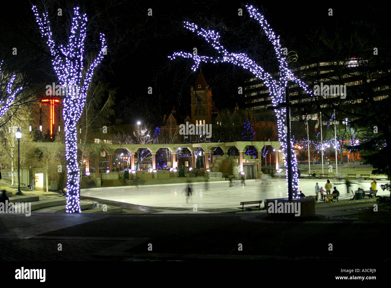 Horizontal Christmas decorations Stock Photo - Alamy
