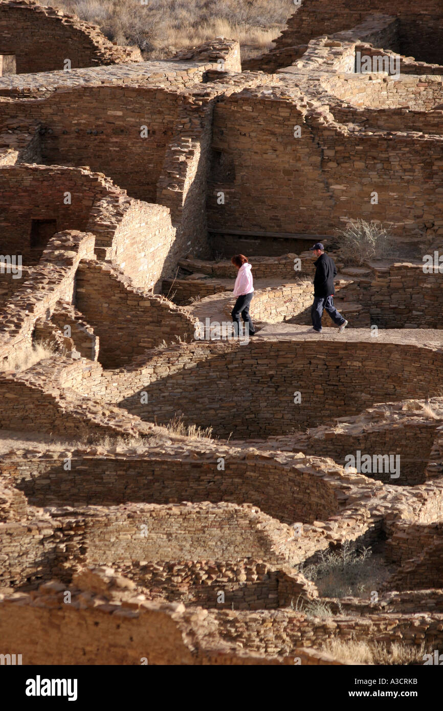 chaco canyon national monument PUEBLO BONITO Stock Photo - Alamy
