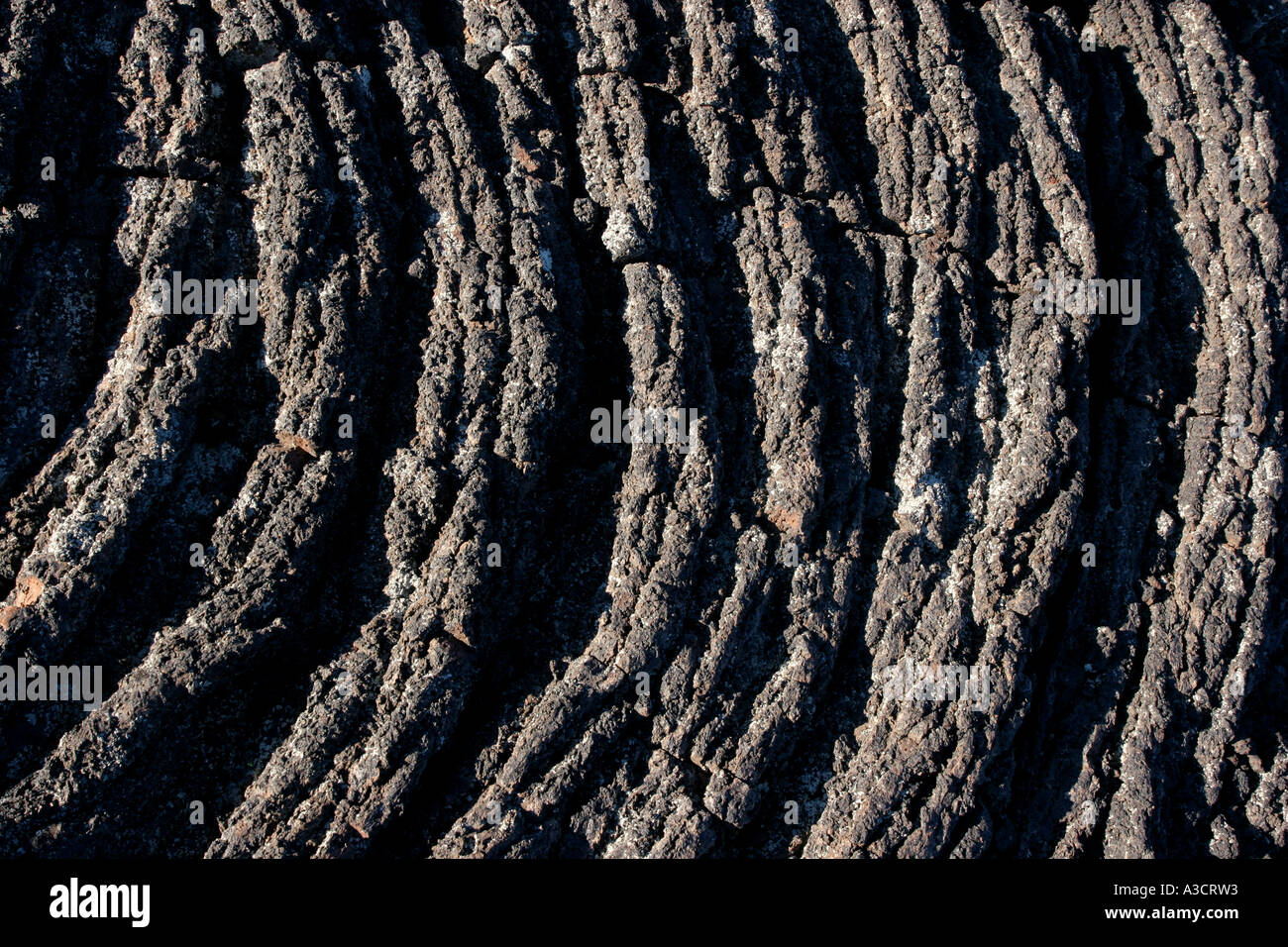 pahoehoe lava flow El Malpais National Monument New Mexico USA volcano ...