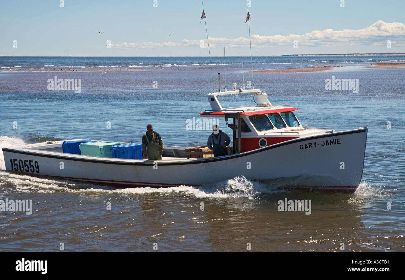 Canada Prince Edward Island North Rustico Harbour lobster fishing boat ...
