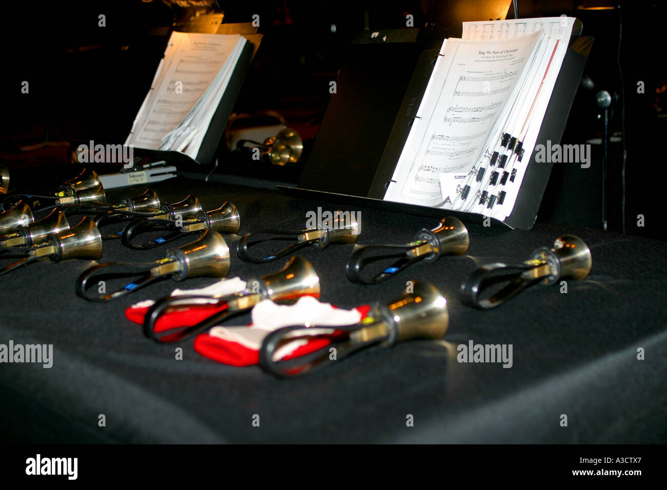 Hand bell orchestra Stock Photo - Alamy