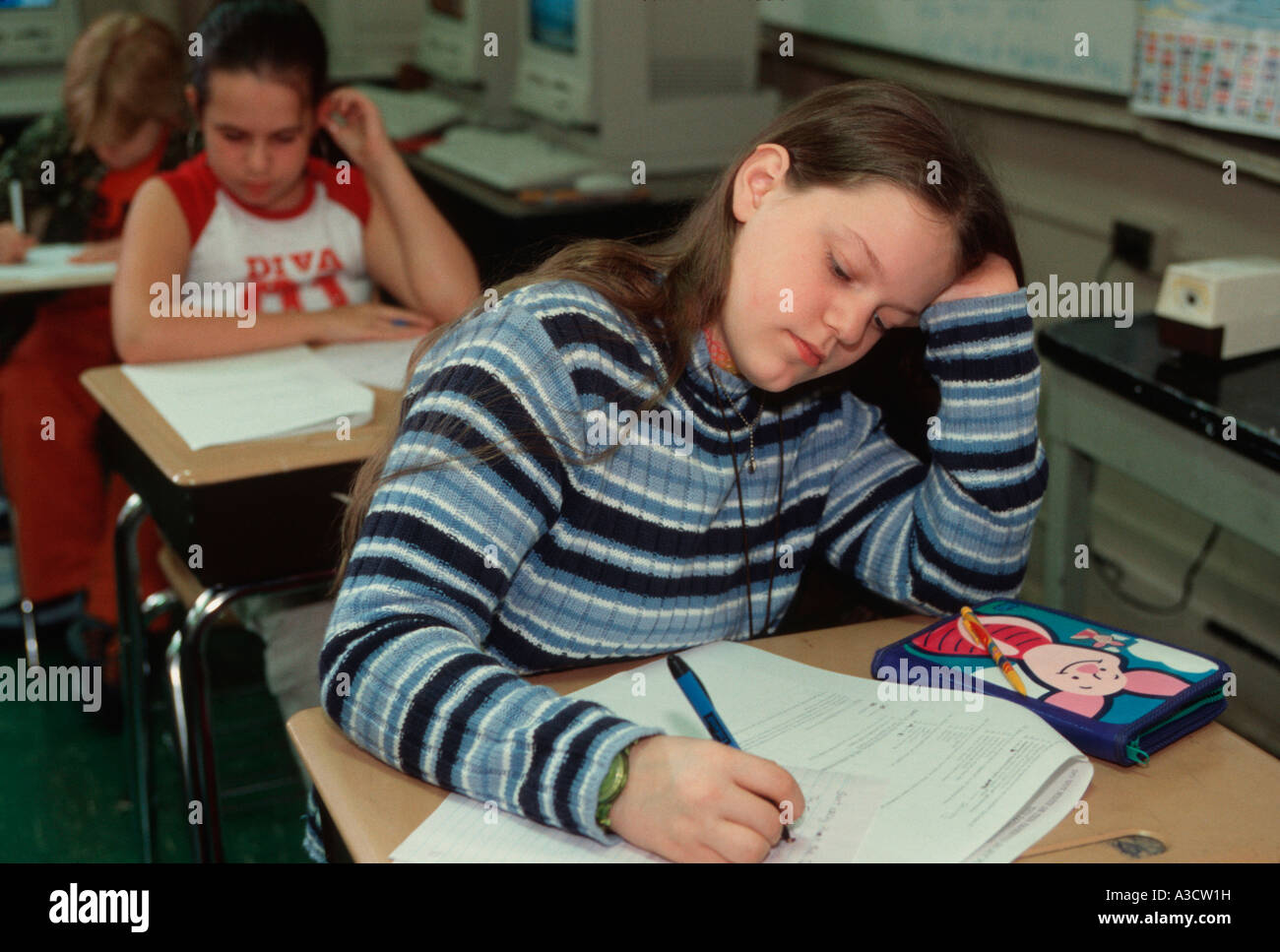 Public school student testing hi-res stock photography and images - Alamy