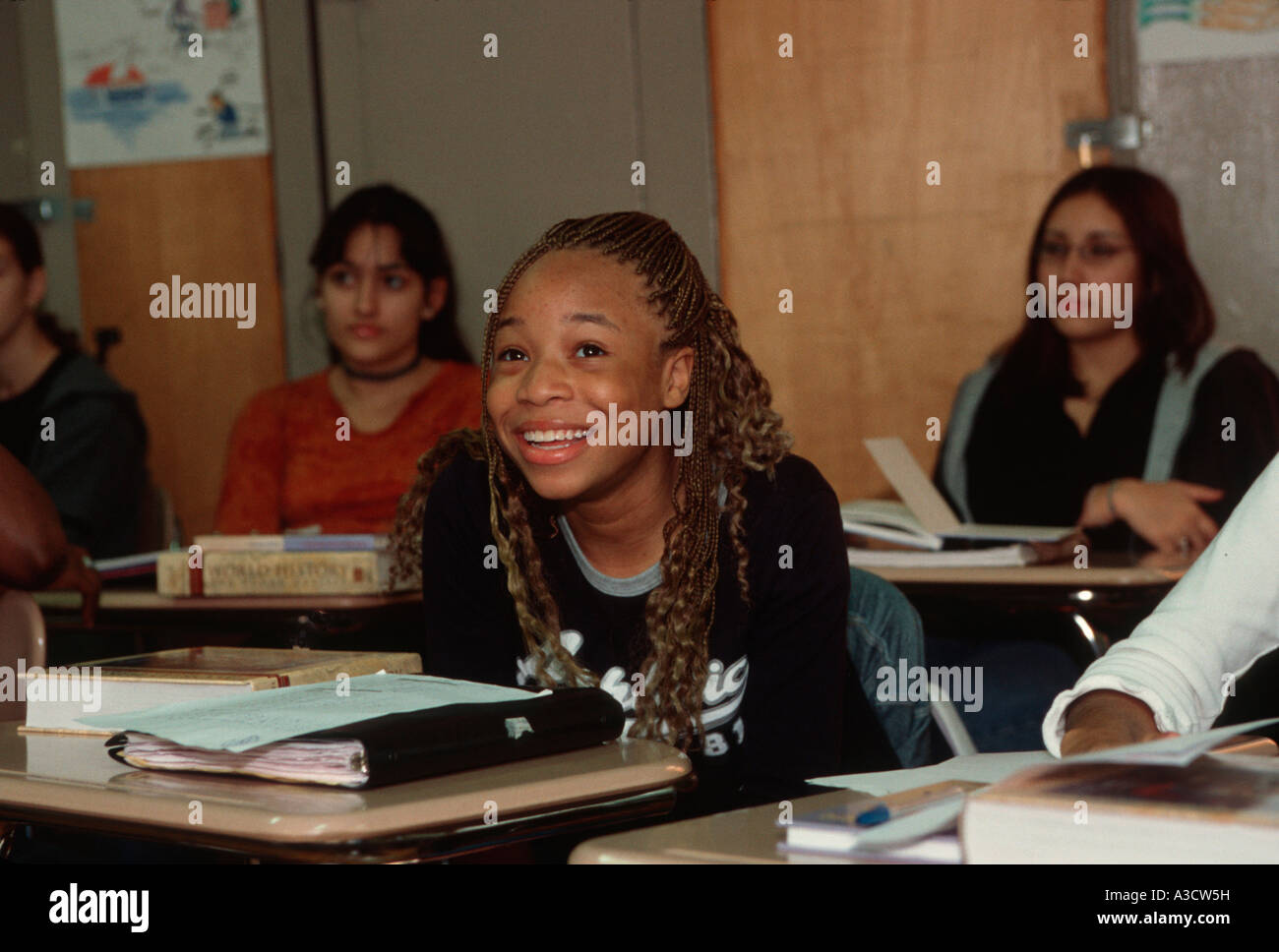 Teenage students in history classroom hi-res stock photography and ...