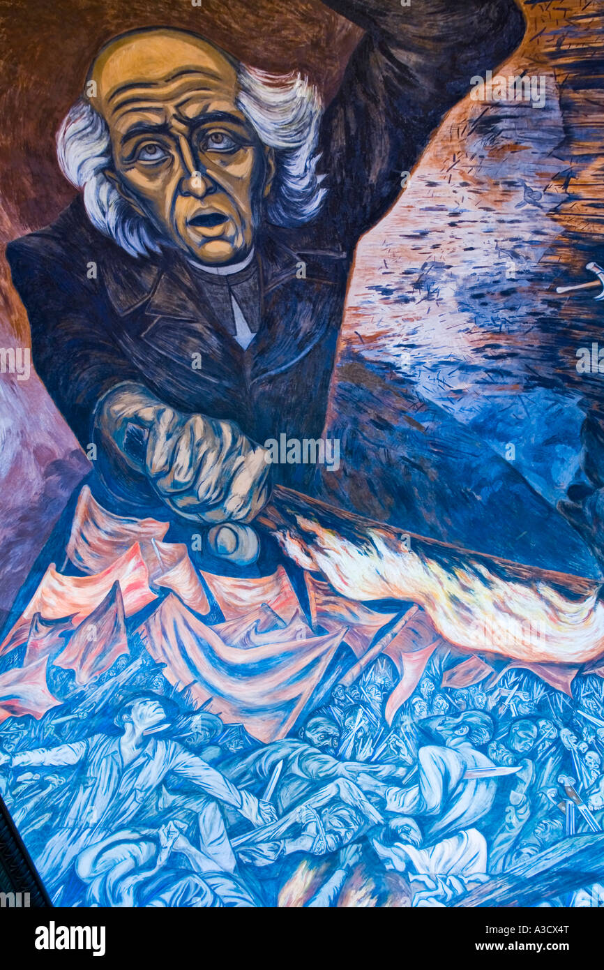 Mural by jose clemente orozco miguel hidalgo hi-res stock photography ...