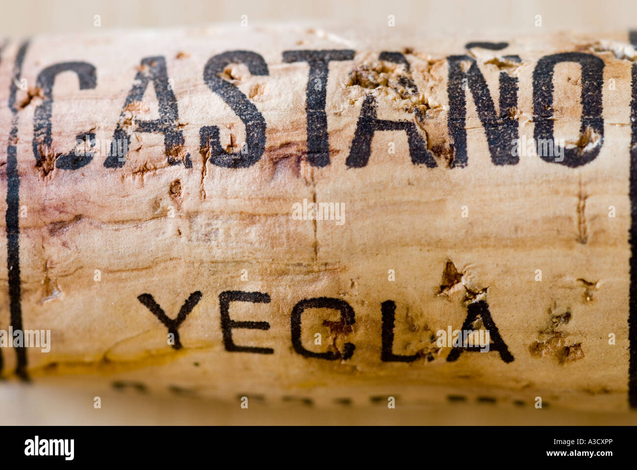 Yecla Castano wine cork stopper Spain Stock Photo - Alamy