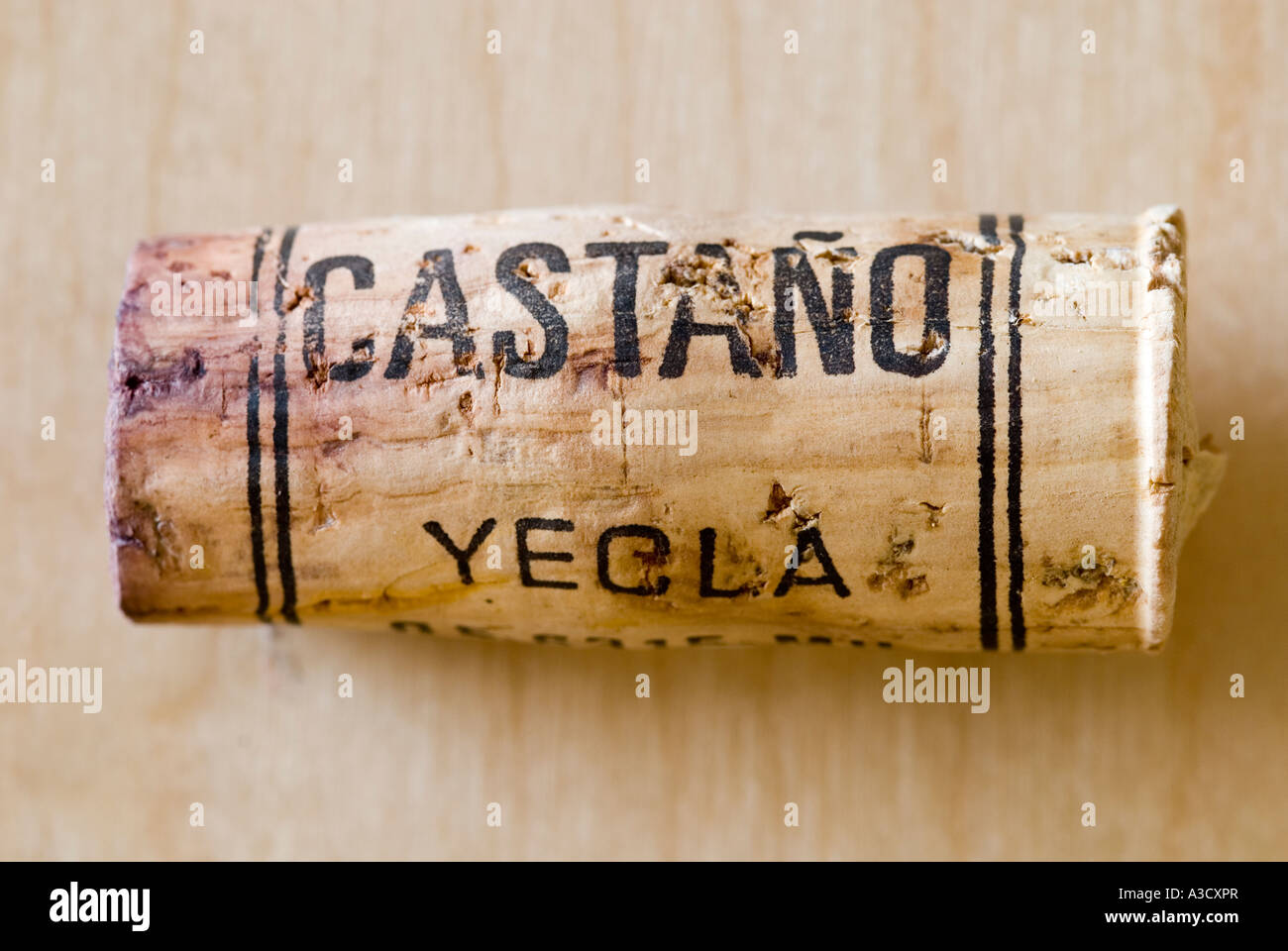 Yecla Castano wine cork stopper Spain Stock Photo - Alamy