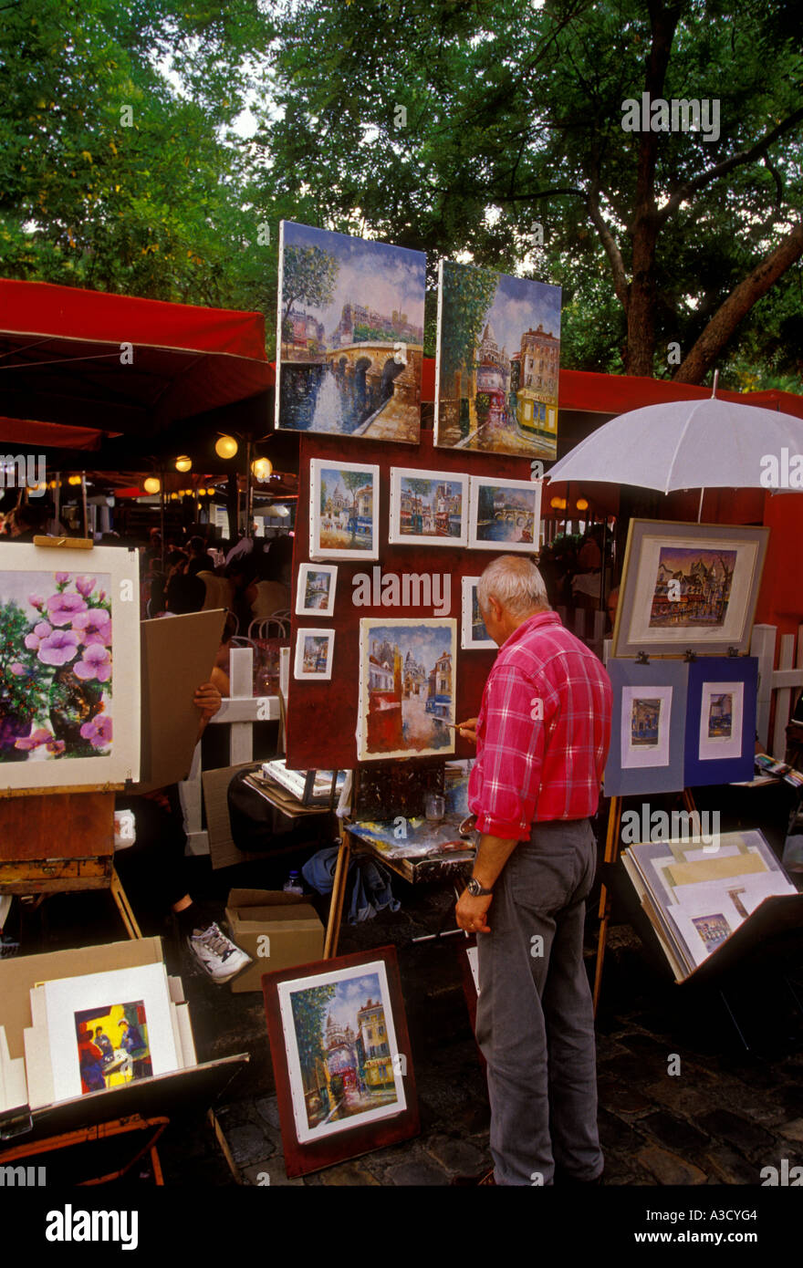 people, artist, artists, painting, Place du Tertre, Montmartre ...