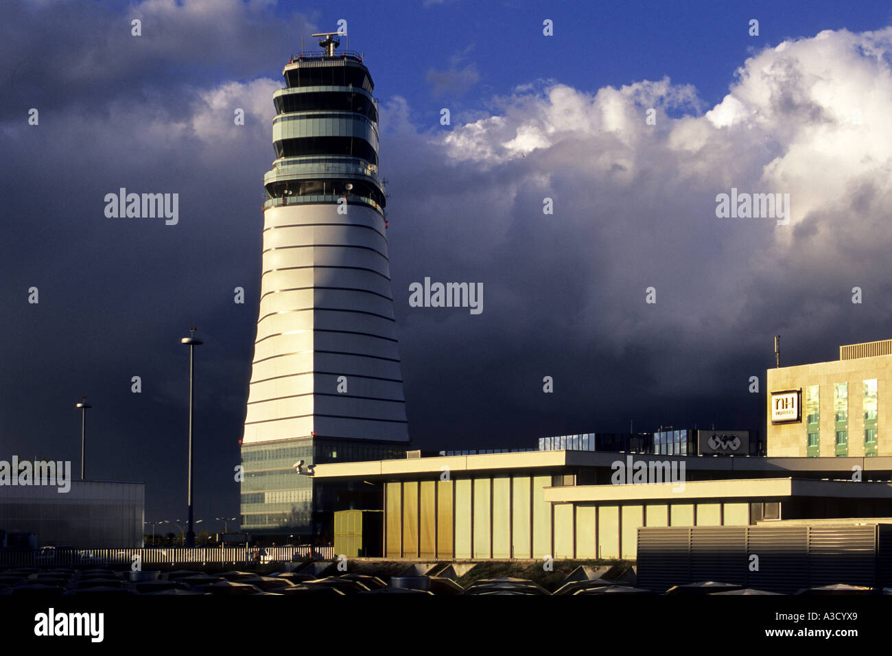 New control tower at Vienna International Airport Stock Photo - Alamy