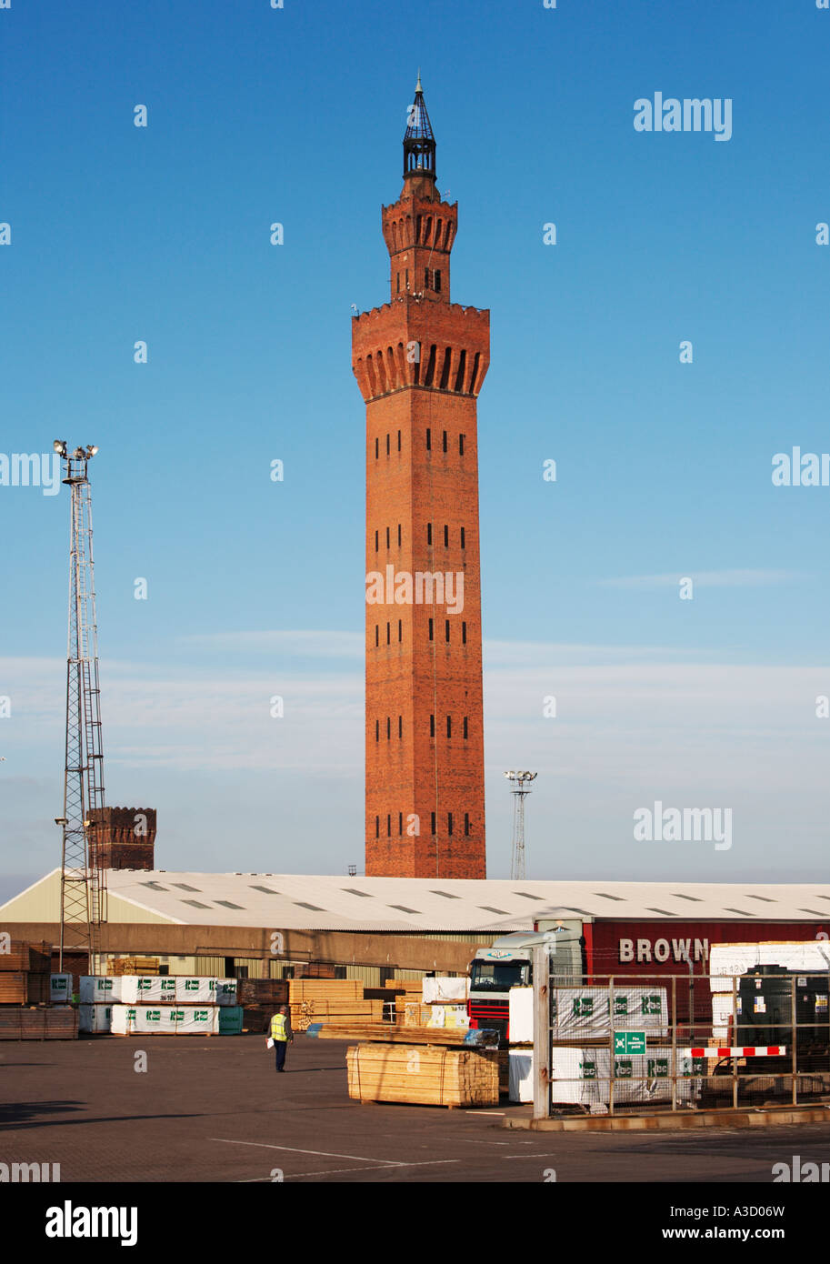 Dock Tower at Grimsby Lincolnshire UK Stock Photo - Alamy